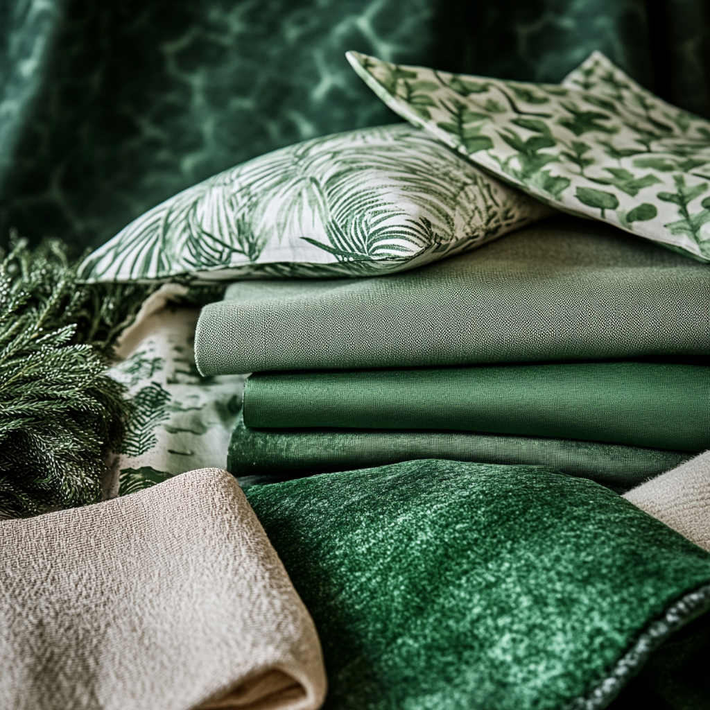 Green Fabric by the Yard | Shop Online | Natural Tone Fabric – Johnson ...